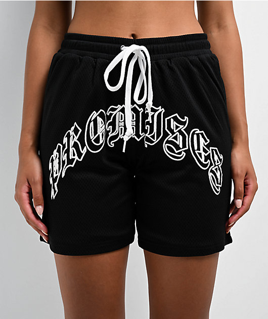 Broken Promises Enemy Black Mesh Shorts | Zumiez