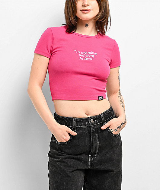 Broken Promises Evermore Pink Crop T-shirt | Zumiez
