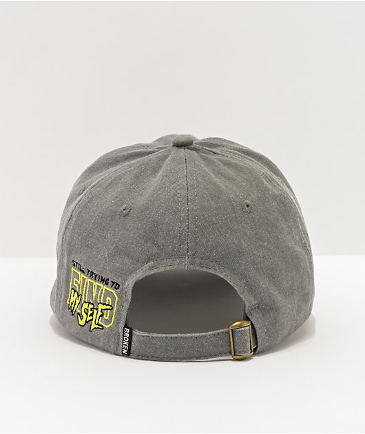 Broken Promises Find Myself Grey Strapback Hat