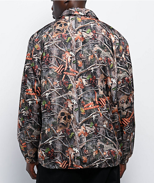 Broken Promises Haunted Woods Camo Coaches Jacket | Zumiez