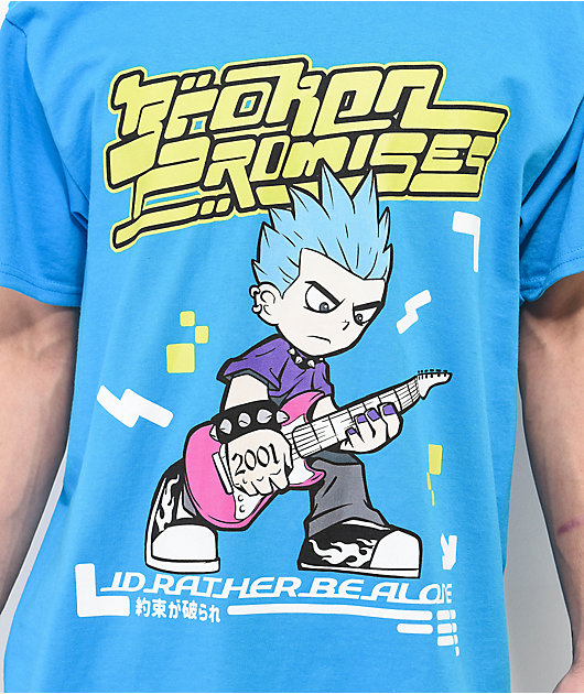 Broken Promises Heartstrings Blue T-Shirt | Zumiez