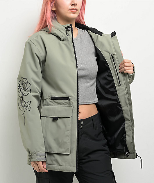 Broken Promises Last Time Grey Snowboard Jacket | Zumiez