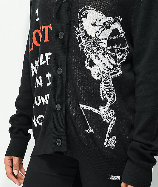 Broken Promises Lost Myself Black Cardigan Sweater | Zumiez