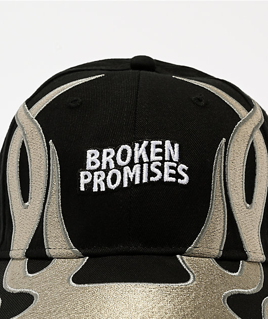 Broken Promises Mental Black Strapback Hat | Zumiez