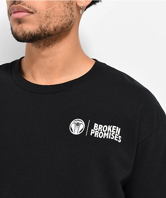 Broken Promises Motto Black T-Shirt | Zumiez