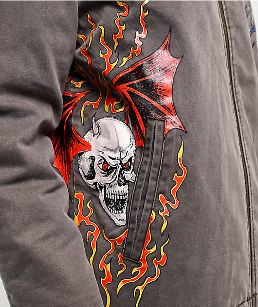 Broken Promises Poetry Brown Work Jacket | Zumiez