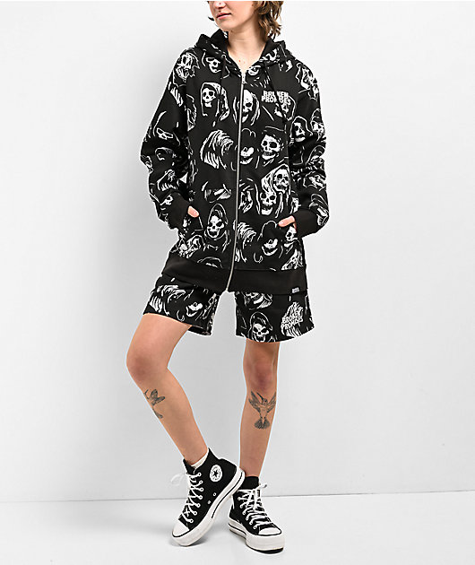 Broken Promises Reaper Guide Black Sweat Shorts | Zumiez