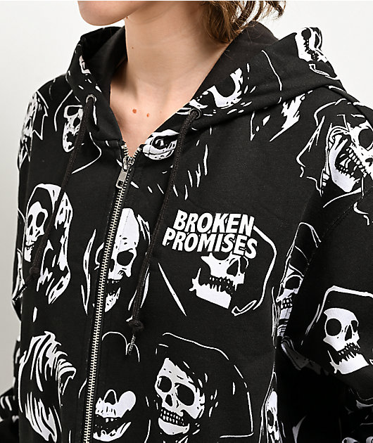 Broken Promises Reaper Guide Black Zip Hoodie | Zumiez