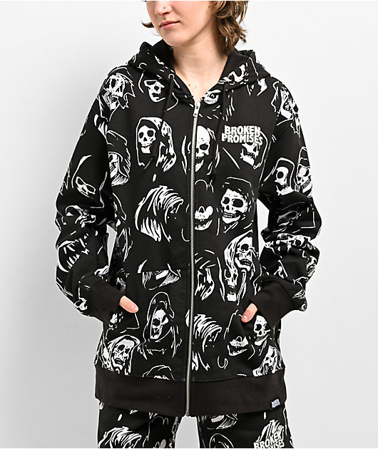 Broken Promises Reaper Guide Black Zip Hoodie | Zumiez