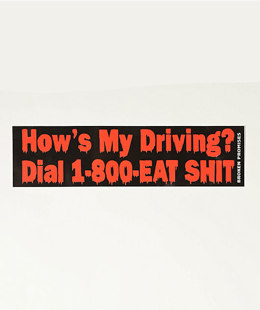 Broken Promises Route 666 Bumper Sticker | Zumiez