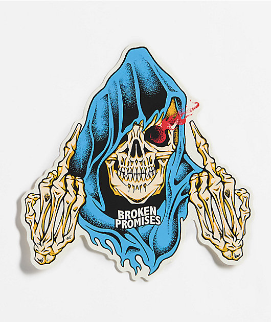 Broken Promises Scythe Jumbo Sticker | Zumiez
