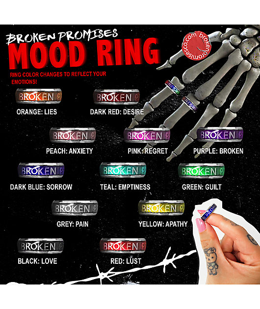 Broken Promises Silver Mood Ring | Zumiez