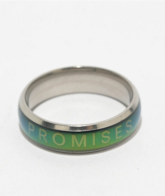 Broken Promises Silver Mood Ring | Zumiez
