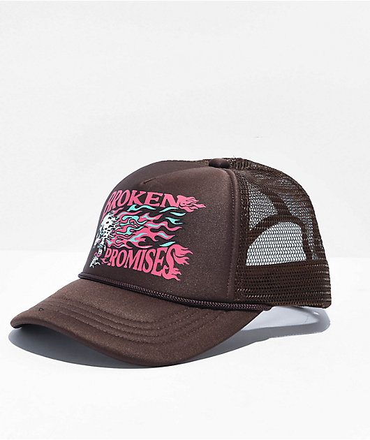 Broken Promises Sound Check Brown Trucker Hat | Zumiez