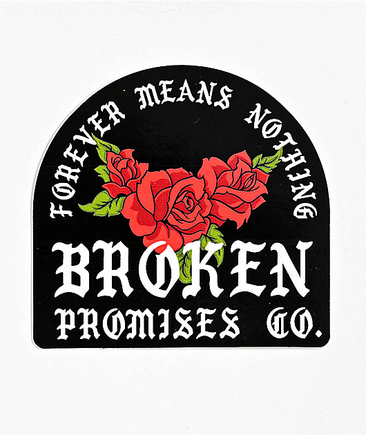Broken Promises Trio Sticker | Zumiez