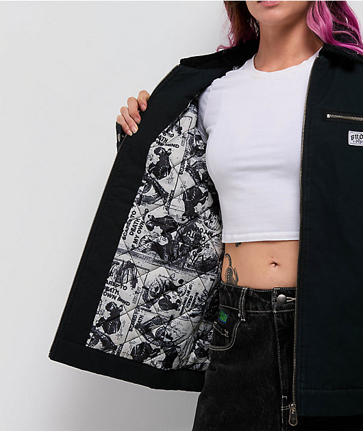 Broken Promises Wasted Love Black Work Jacket | Zumiez