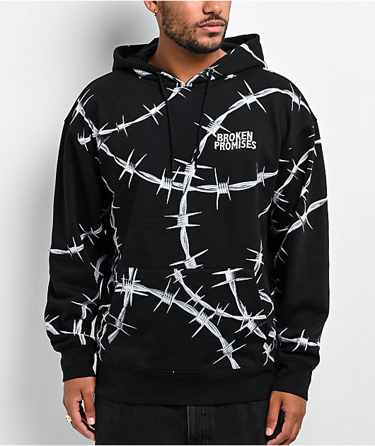 Broken Promises Wired Black Hoodie | Zumiez