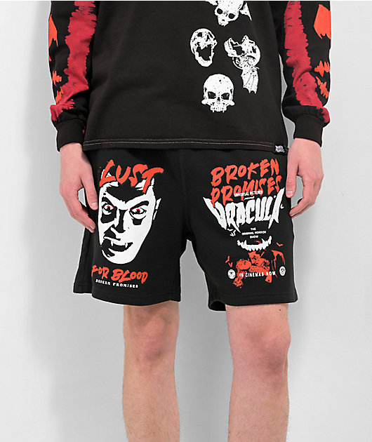 Broken Promises x Dracula Lust For Blood Black Shorts | Zumiez
