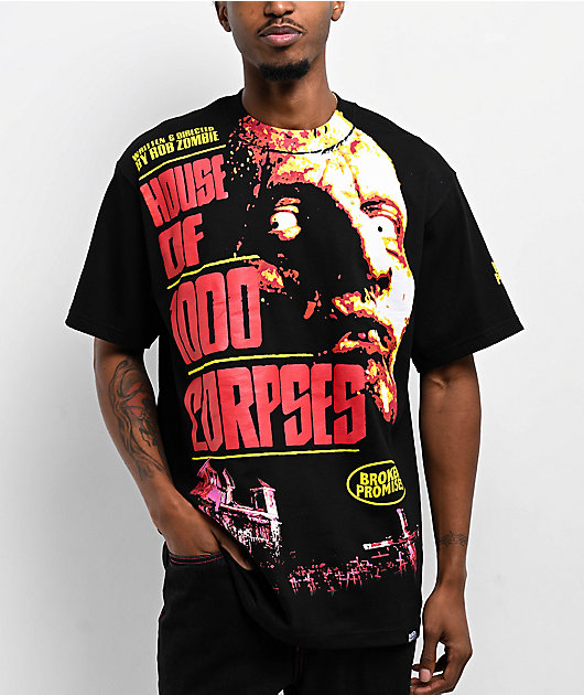 Broken Promises x House Of 1000 Corpses Cover Art Black T-Shirt | Zumiez