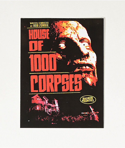 Broken Promises x House Of 1000 Corpses Cover Art Sticker | Zumiez