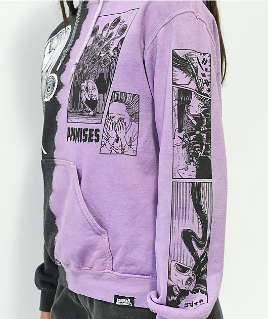 Broken Promises x Junji Ito Medusa Black & Purple Split Dye Broken Promises x Junji Ito Medusa Black & Purple Split Dye