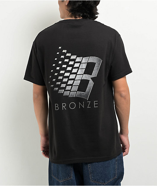 Bronze 56K Bolted B Logo Black T-Shirt | Zumiez