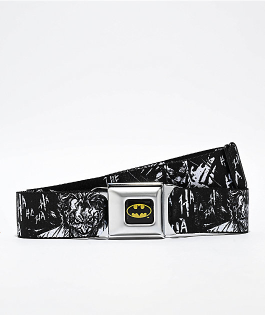 Buckle Down x DC Comics Joker Dark Knight Black Web Belt | Zumiez
