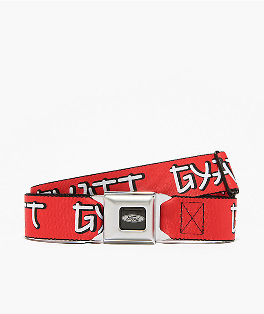Buckle Down x Ford Gyatt Red Seatbelt Belt | Zumiez