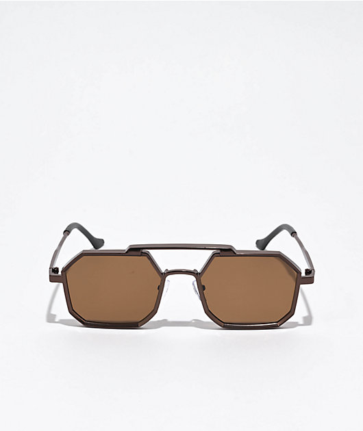 Buzz Copper Metal Pilot Sunglasses | Zumiez