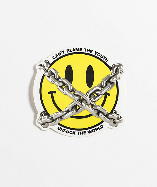 Can't Blame The Youth Chained Sticker | Zumiez