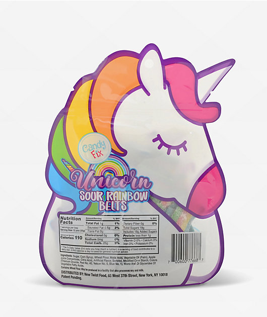 Candy Fix Unicorn Sour Rainbow Belts Candy | Zumiez