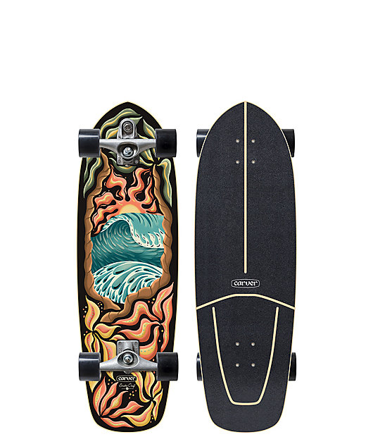Carver Psychedelic Sunset 32" Longboard Complete | Zumiez