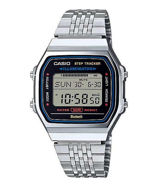 Casio ABL100WE-1AVT Vintage Silver Digital Watch | Zumiez