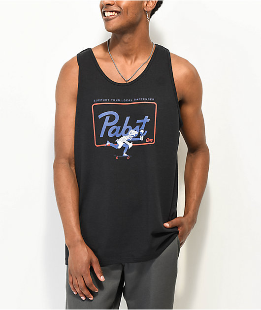 Casual Industrees x Pabst Skater Waiter Black Tank Top | Zumiez