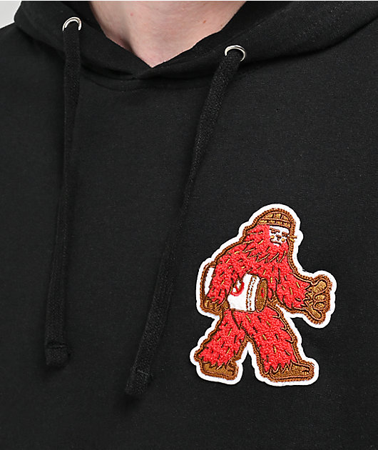 Casual Industrees x Rainier Squatch Black Chenille Hoodie | Zumiez
