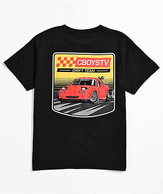 CboysTV Kids Drift Team Black T-Shirt | Zumiez
