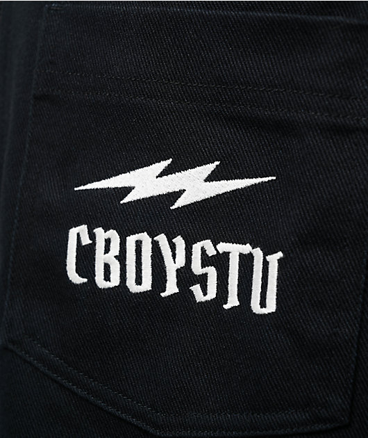 CboysTV Life Wide Open Black Quarter Zip Work Shirt | Zumiez