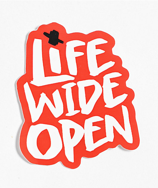 CboysTV Life Wide Open Sticker | Zumiez
