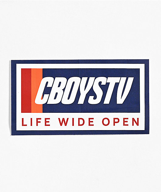 CboysTV Logo Blue Sticker | Zumiez