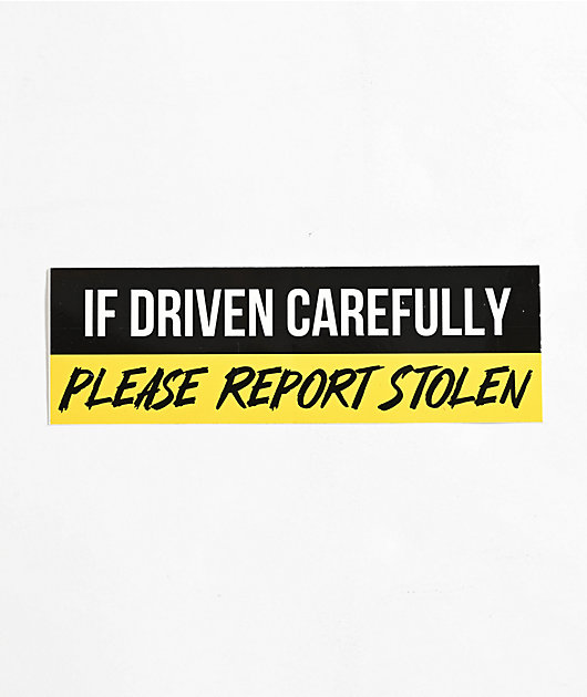 CboysTV Report Stolen Sticker | Zumiez