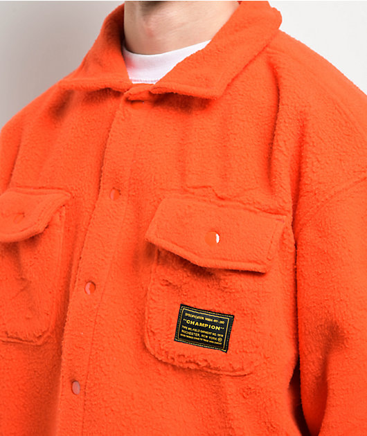 Champion Area 19 Spicy Orange Shacket | Zumiez