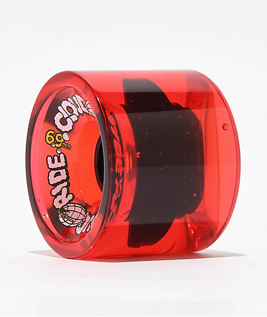Cloud Ride 69mm 78a Clear Red Cruiser Wheels | Zumiez