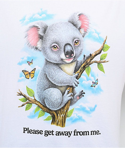 Club Vintage Please Get Away White T-Shirt | Zumiez