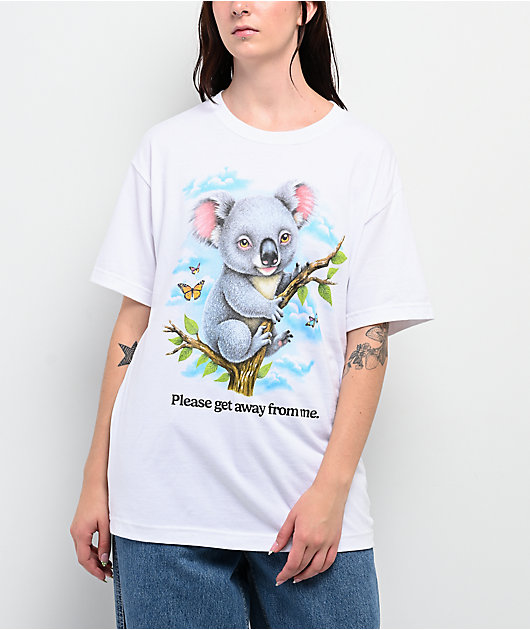 Club Vintage Please Get Away White T-Shirt | Zumiez
