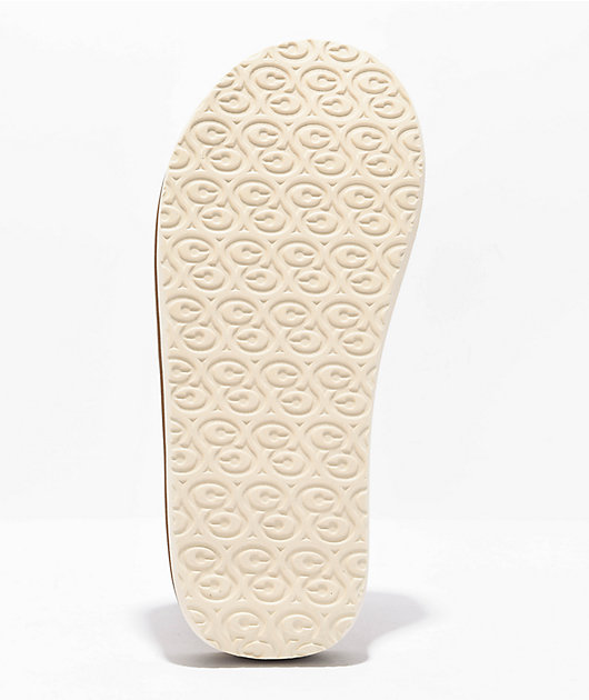 Cobian Camino Rise Tan & White Sandals | Zumiez