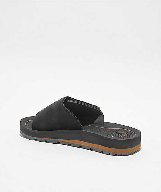 Cobian DRT Charcoal Slide Sandals | Zumiez