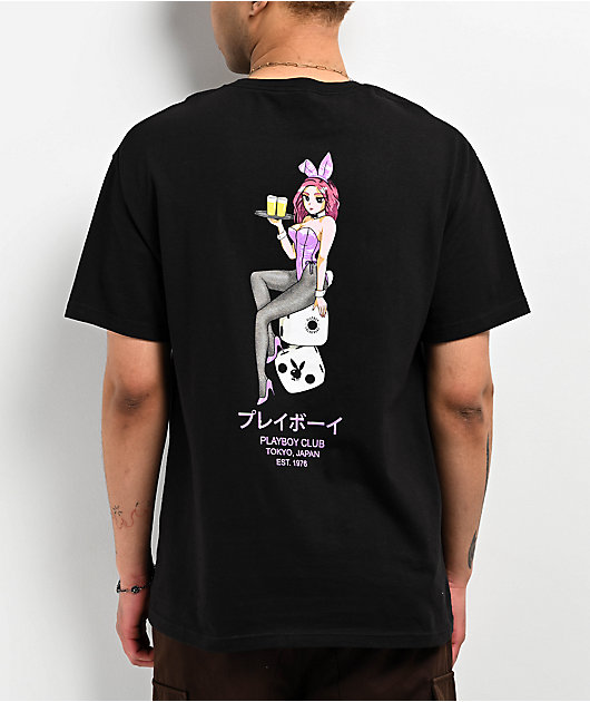 Color Bars x Playboy Lady Luck Black T-Shirt | Zumiez