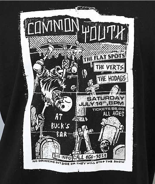 Common Youth Bucks Flyer Black T-Shirt | Zumiez