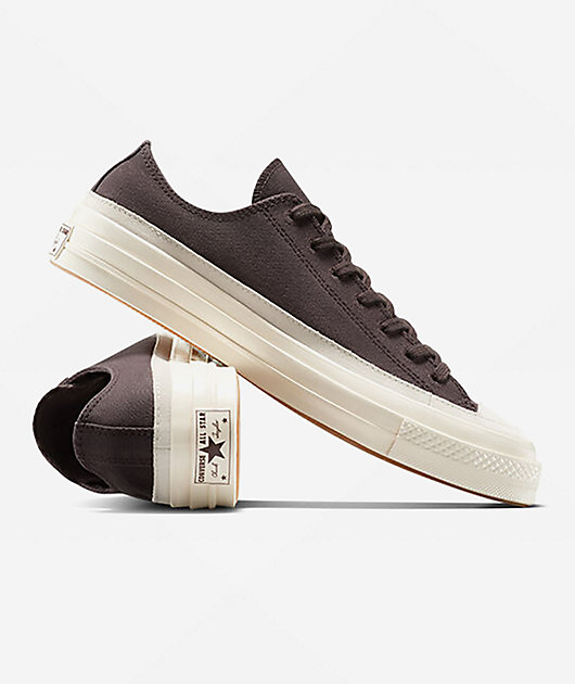 Converse Chuck 70 Canvas & Suede Rugged Brown Shoes | Zumiez