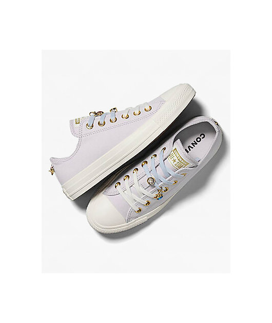 Converse Chuck Taylor All Star Charms Bone Cold & Gold Shoes | Zumiez